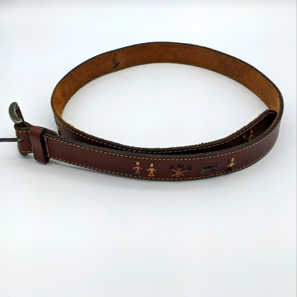 GAP | Accessories | Vintage Gap Genuine Leather Stick Figure Belt ...